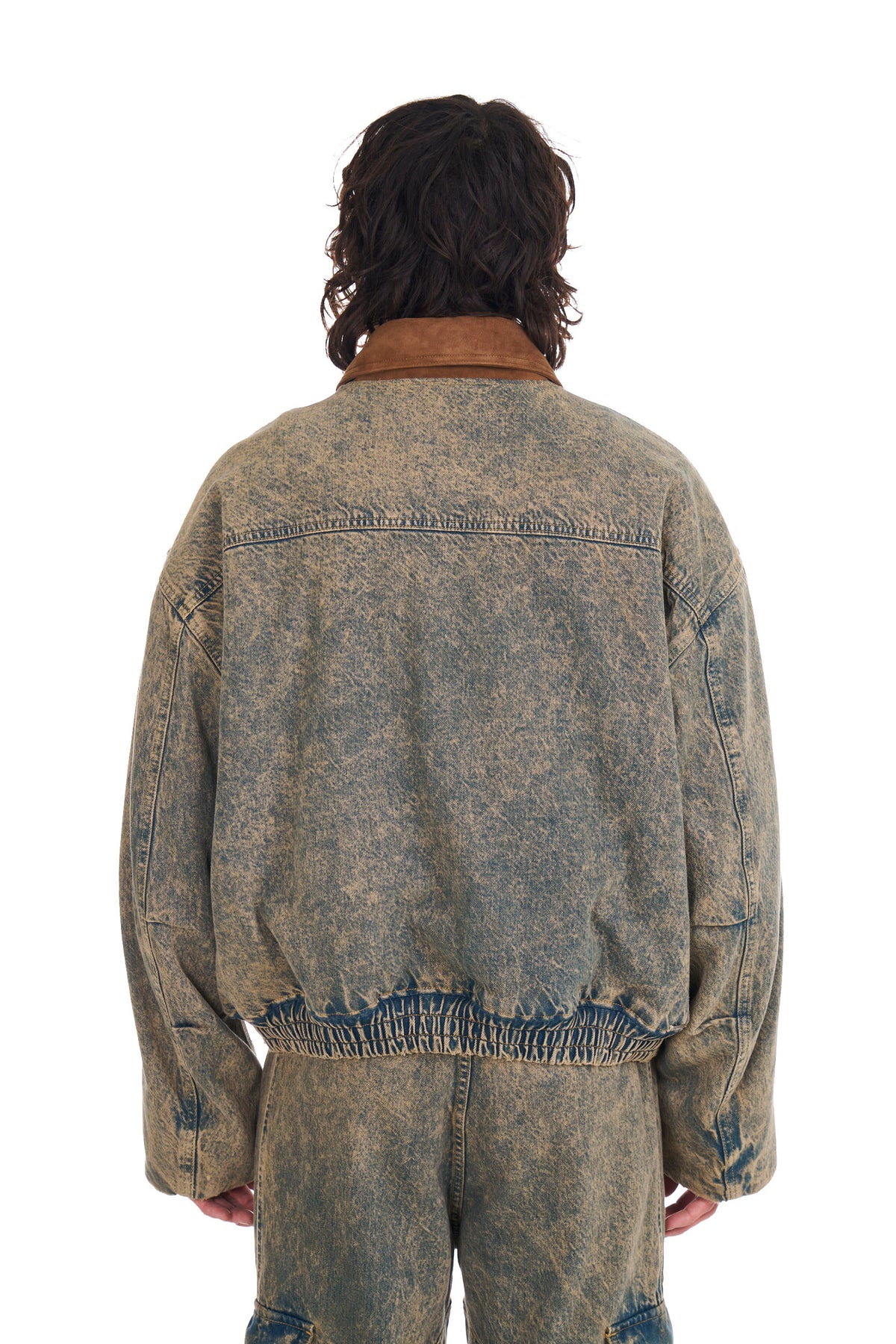 Denim Oversized Bomber – NAHMIAS